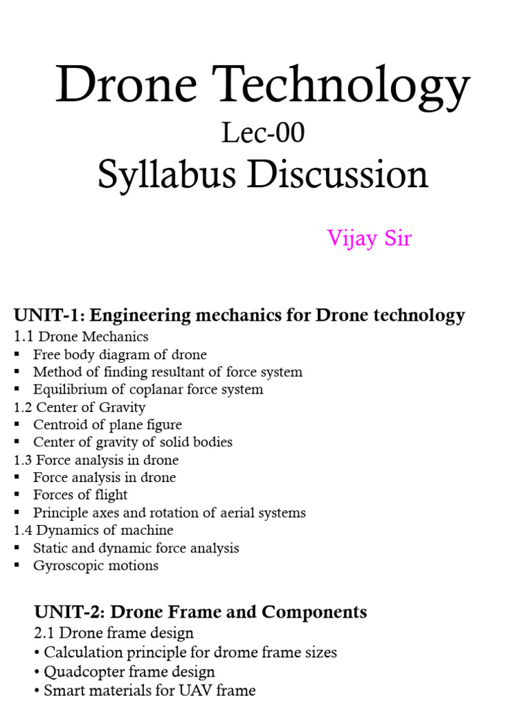 Unit-1 Drone notes | Download Free PDF | Force | Gyroscope