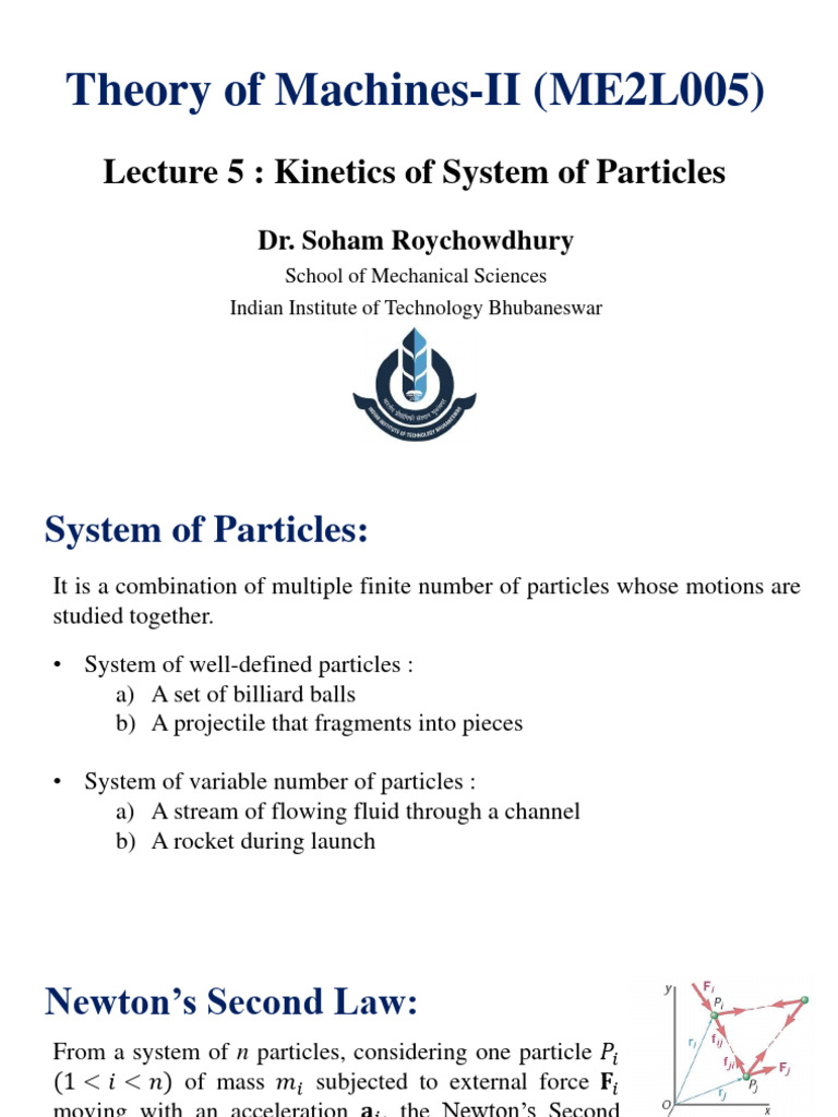 Lecture 5-Kinetics of System of Particles | PDF | Mathematical Physics | Scientific Theories
