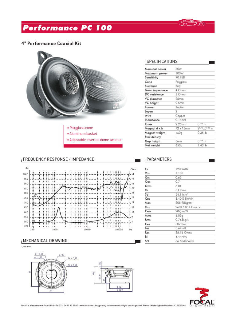 20130613120500_pc100-technical-sheet | PDF | Quantity | Electronic ...