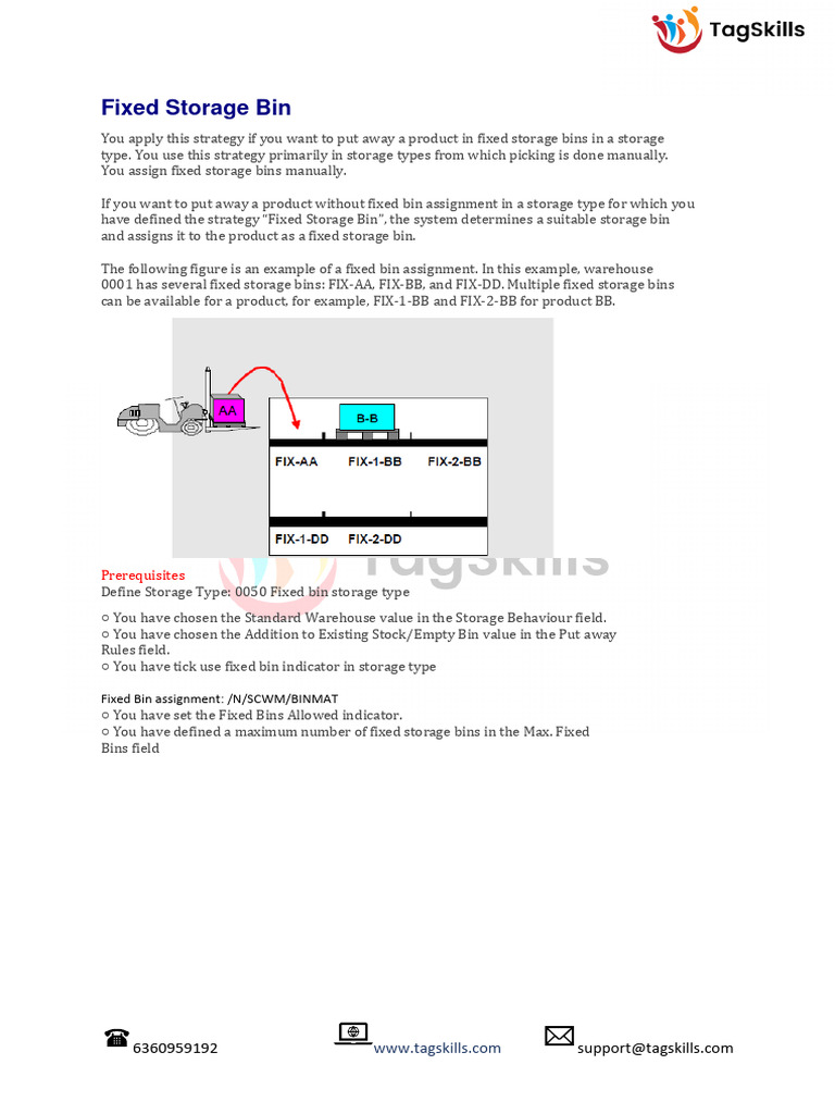 Fixed Storage Bin Type | PDF | Warehouse | Computing