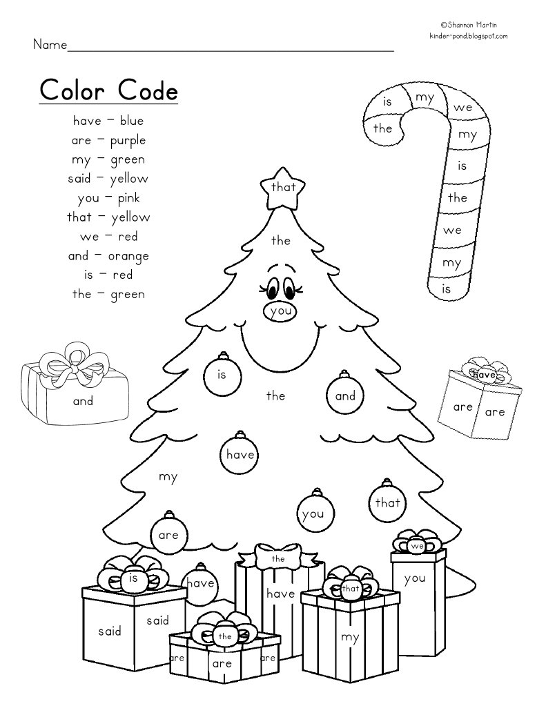 Christmas Tree Sight Words | PDF
