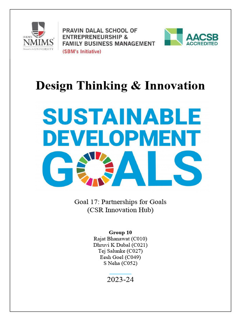 CSR Innovation Hub for Sustainable Partnerships | PDF | Corporate ...