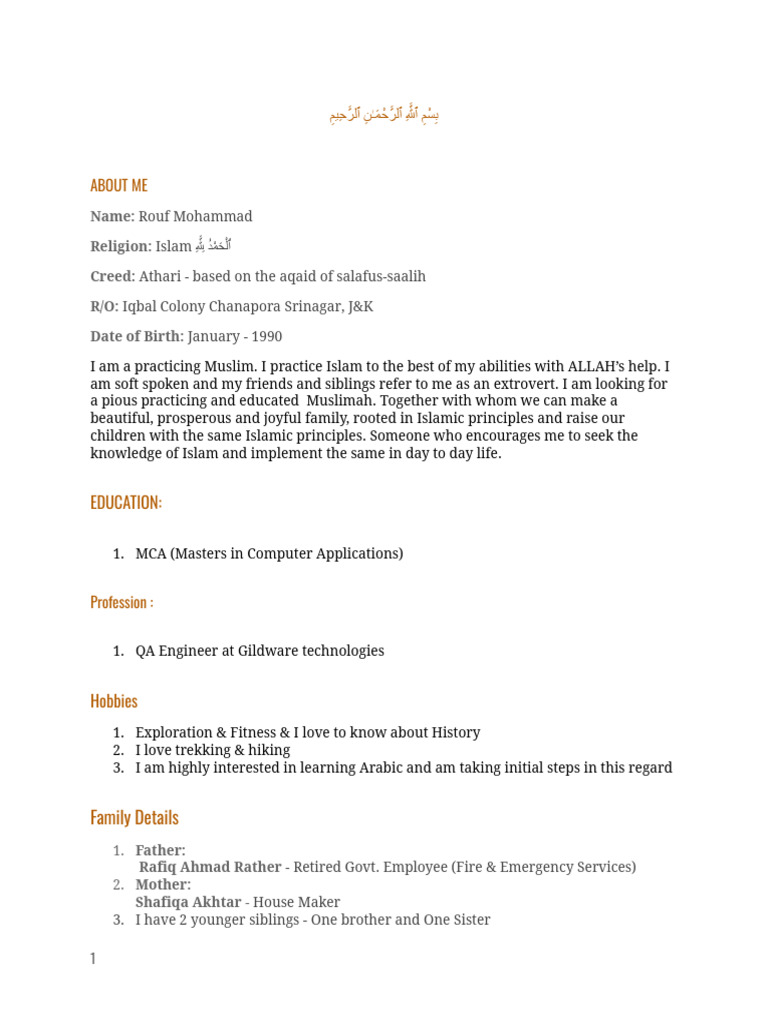 About Roufi | PDF | Wellness | Religion & Spirituality