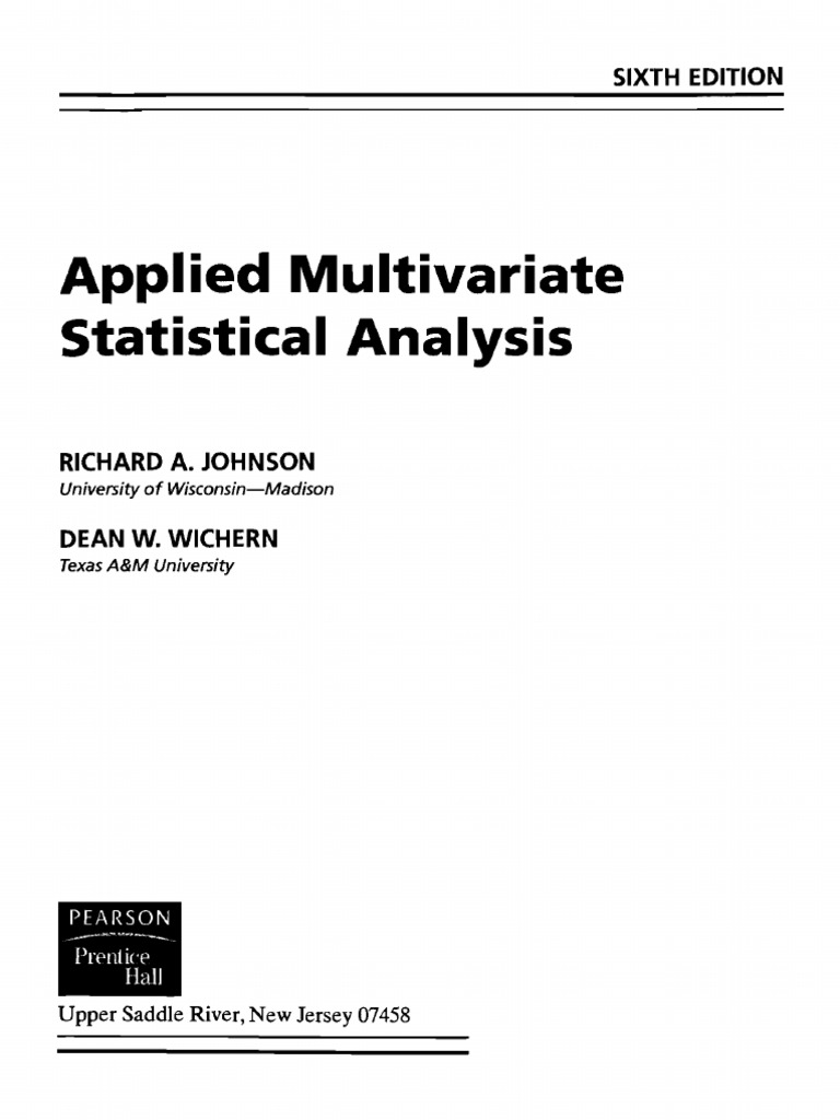 Handout 2 Multivariate | PDF