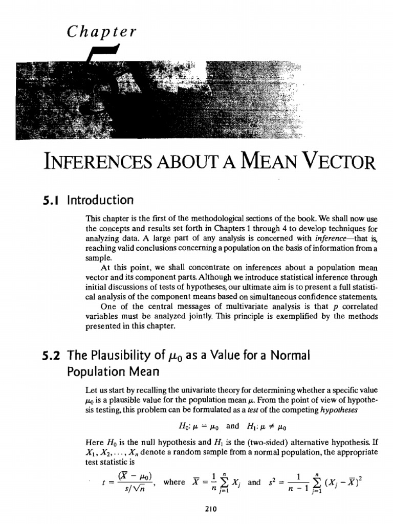 Handout-4a-Hotellings T | PDF