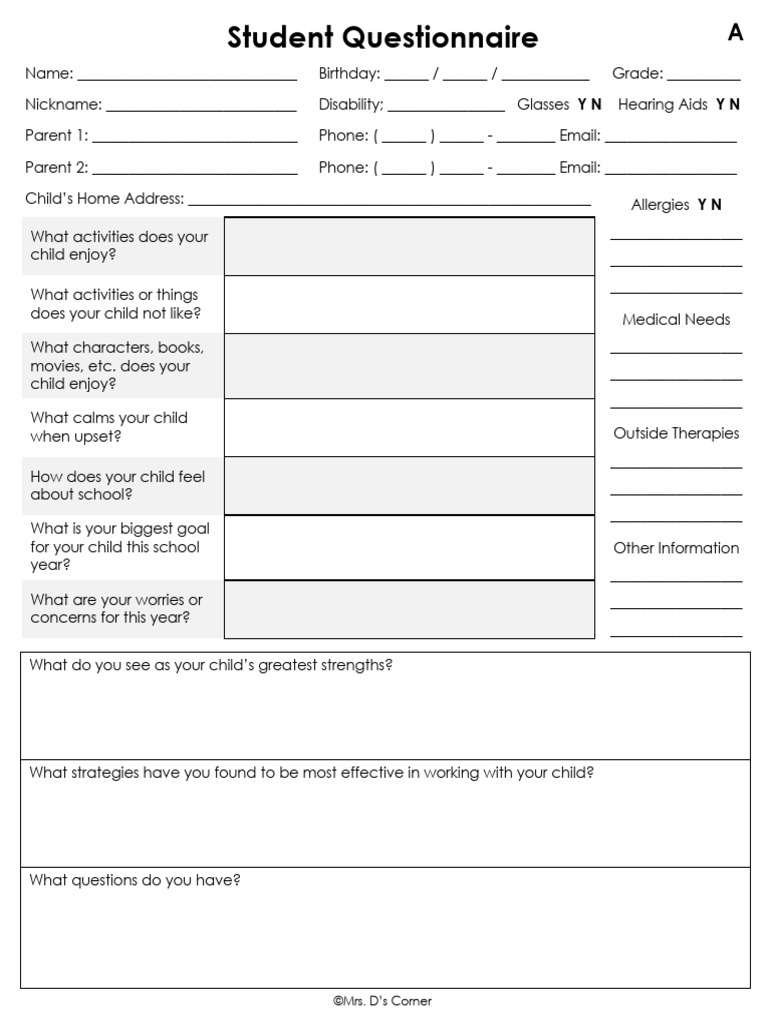 Student Bts Questionnaire Pdf Anger Feeling