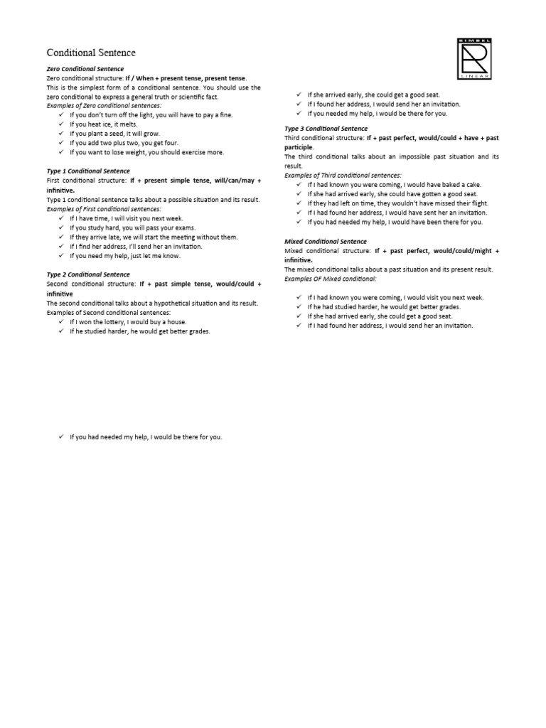 Conditional Sentence MATERI | PDF | Linguistic Typology | Languages