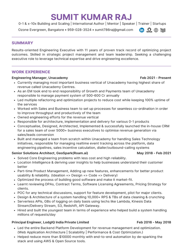 Sumit Raj Resume | PDF | Amazon Web Services | Customer Relationship Management