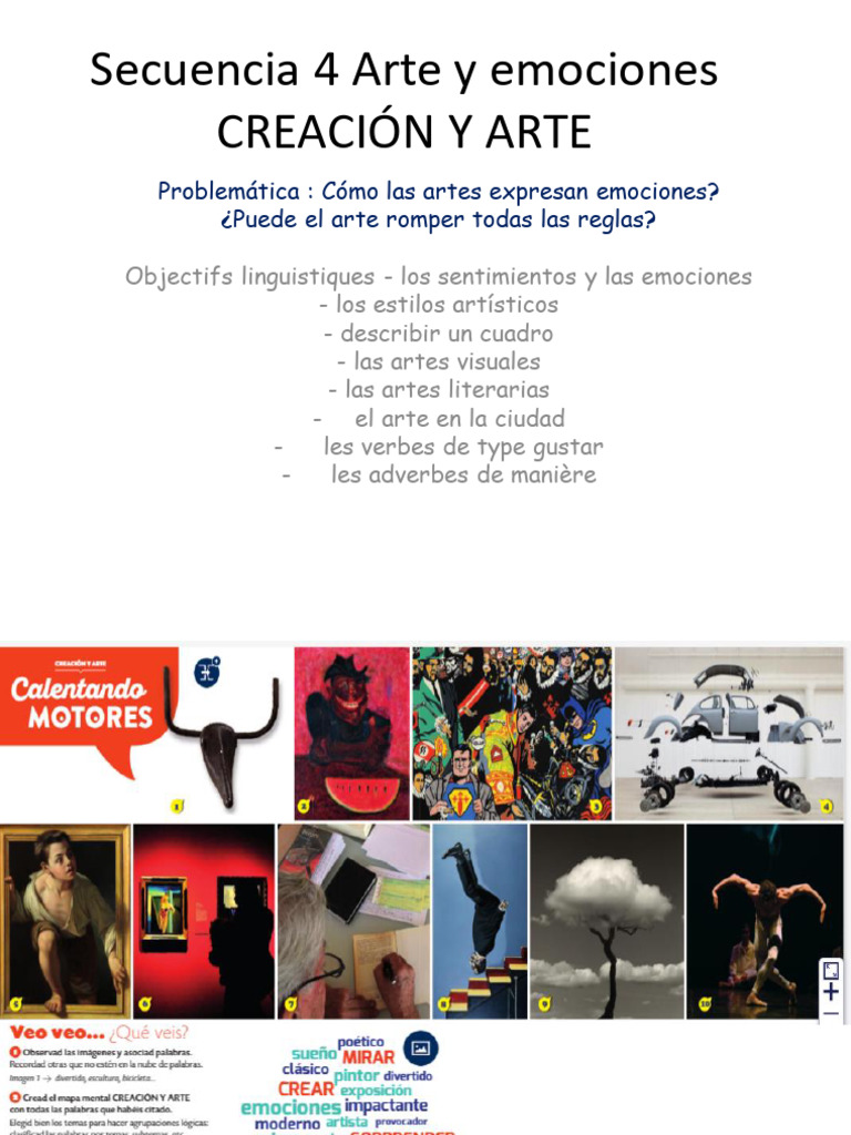 Secuencia 4 Arte y Emociones CREACIÓN Y ARTE 1 | PDF