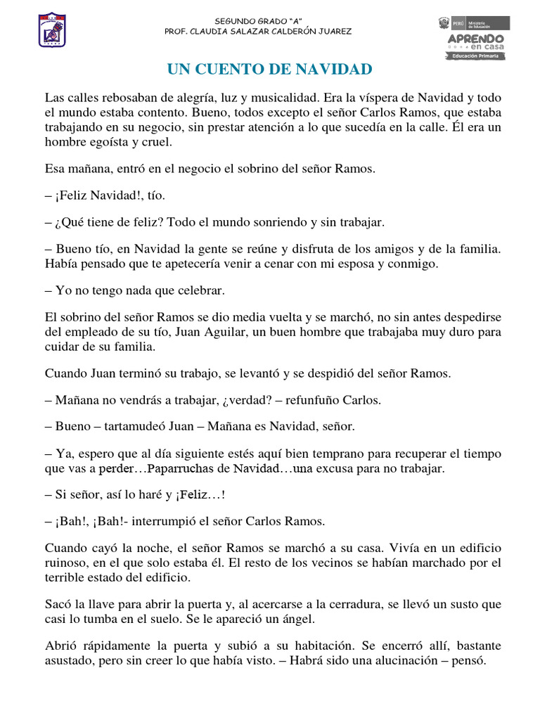 Cuento de Navidad para Segundo Grado | PDF | Navidad