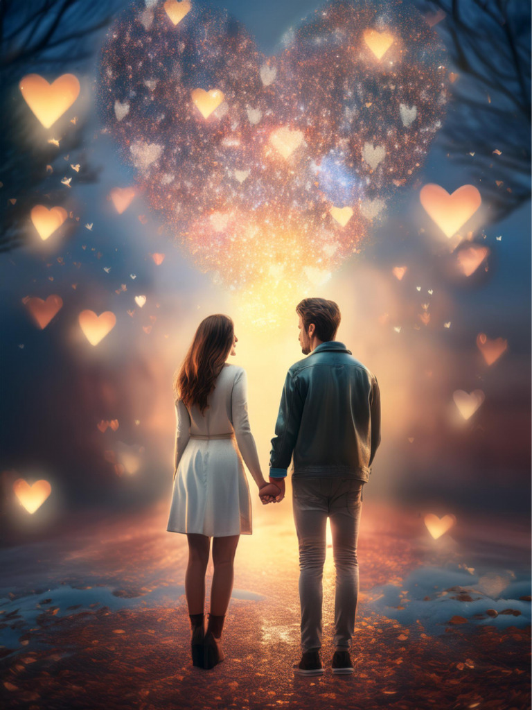 Firefly A Hyperrealistic Portrait Image Showing A Couple Holding Hands ...