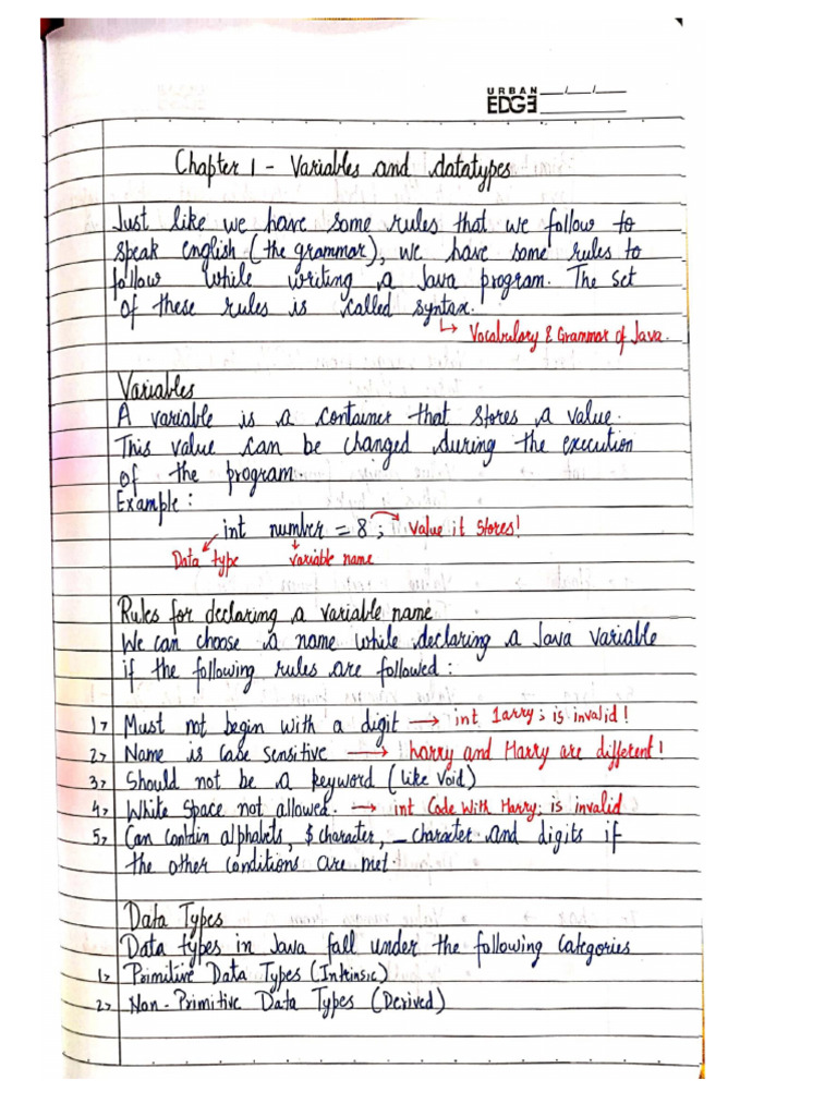 Variables and Data Types | PDF