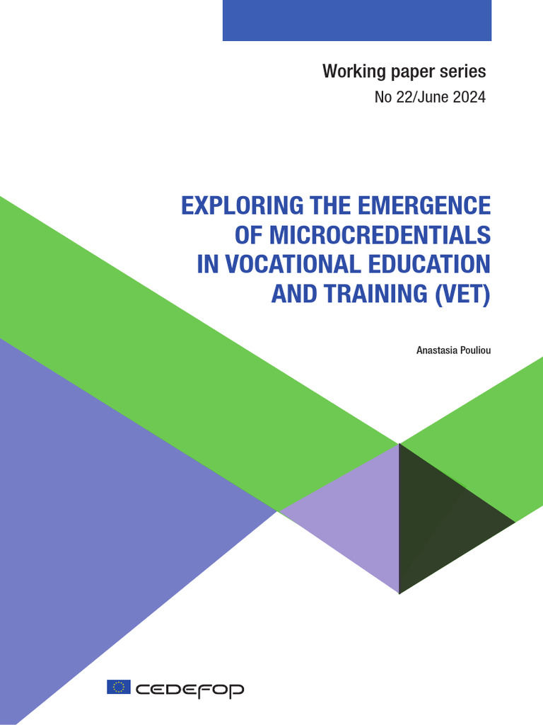 Exploring The Emergence of Microcredentials in Vocational Education and Training (Vet) | PDF ...