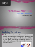 Assessment Techniques Vertical Audit | PDF