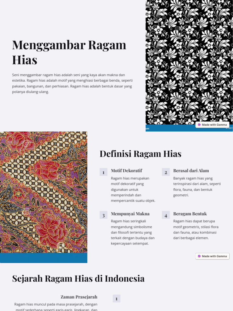 Pengertian dan Teknik Ragam Hias | PDF | Seni | Sains & Matematika