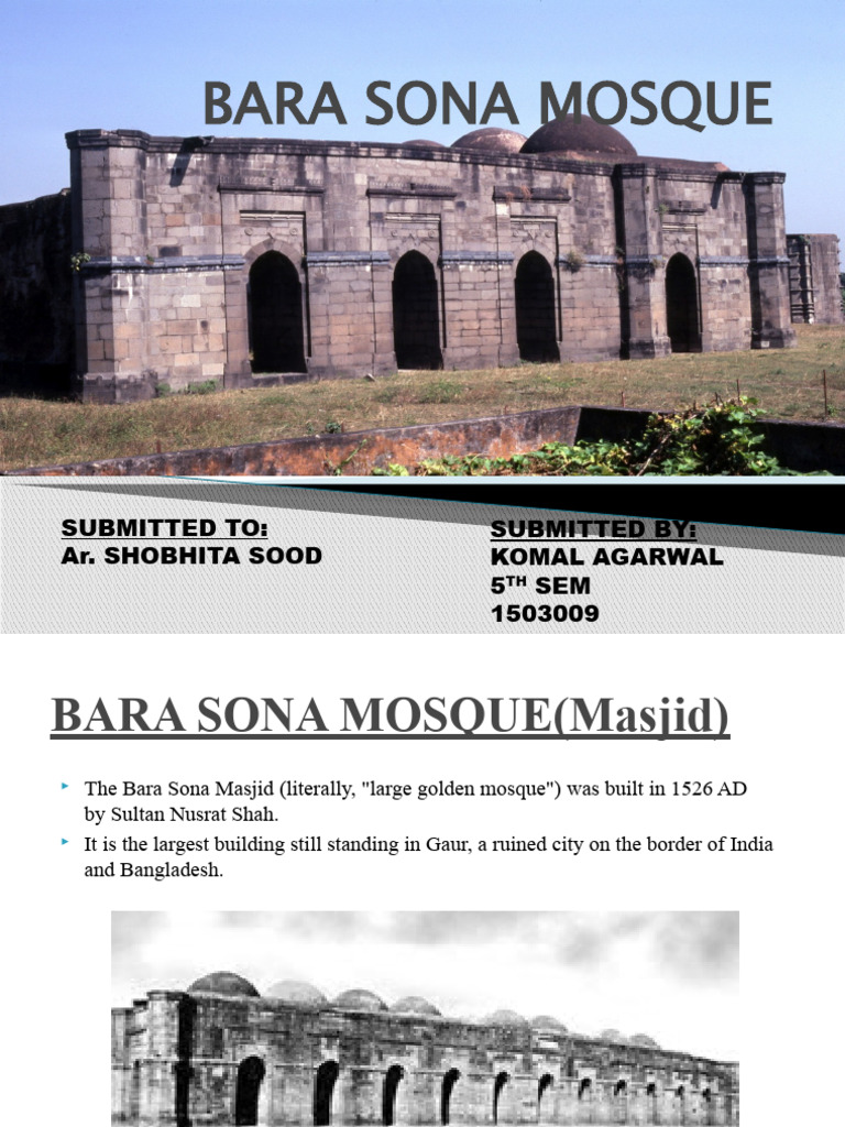 BARA SONA MOSQUE | PDF | Dome | Architectural Elements