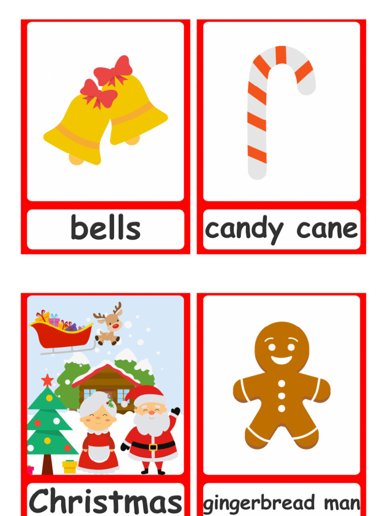 Christmas Flashcards | PDF