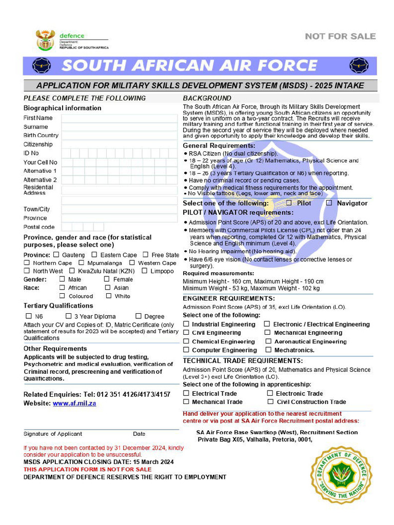 SA Air Force 2025 - 240220 - 193652 | PDF