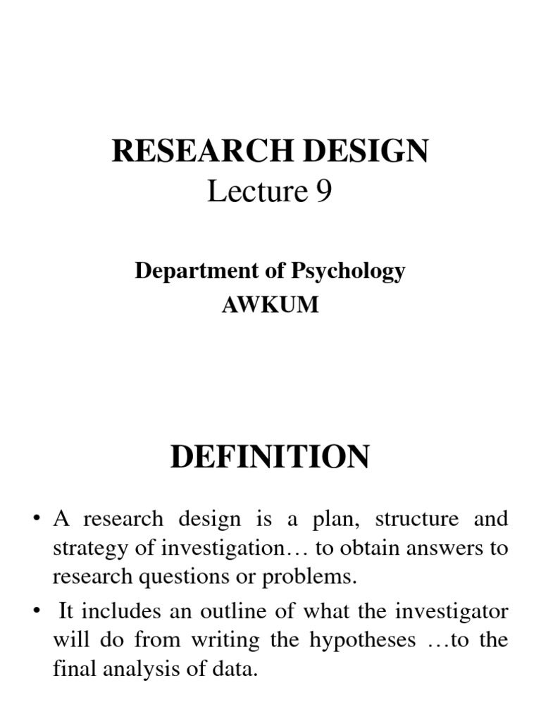 Understanding Research Design Essentials | PDF | Sampling (Statistics ...