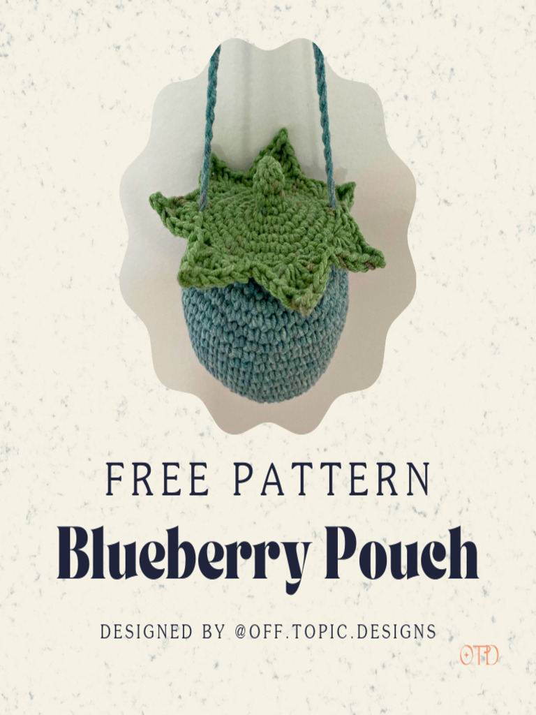 Blueberry Pouch Pattern | PDF | Crochet | Yarn