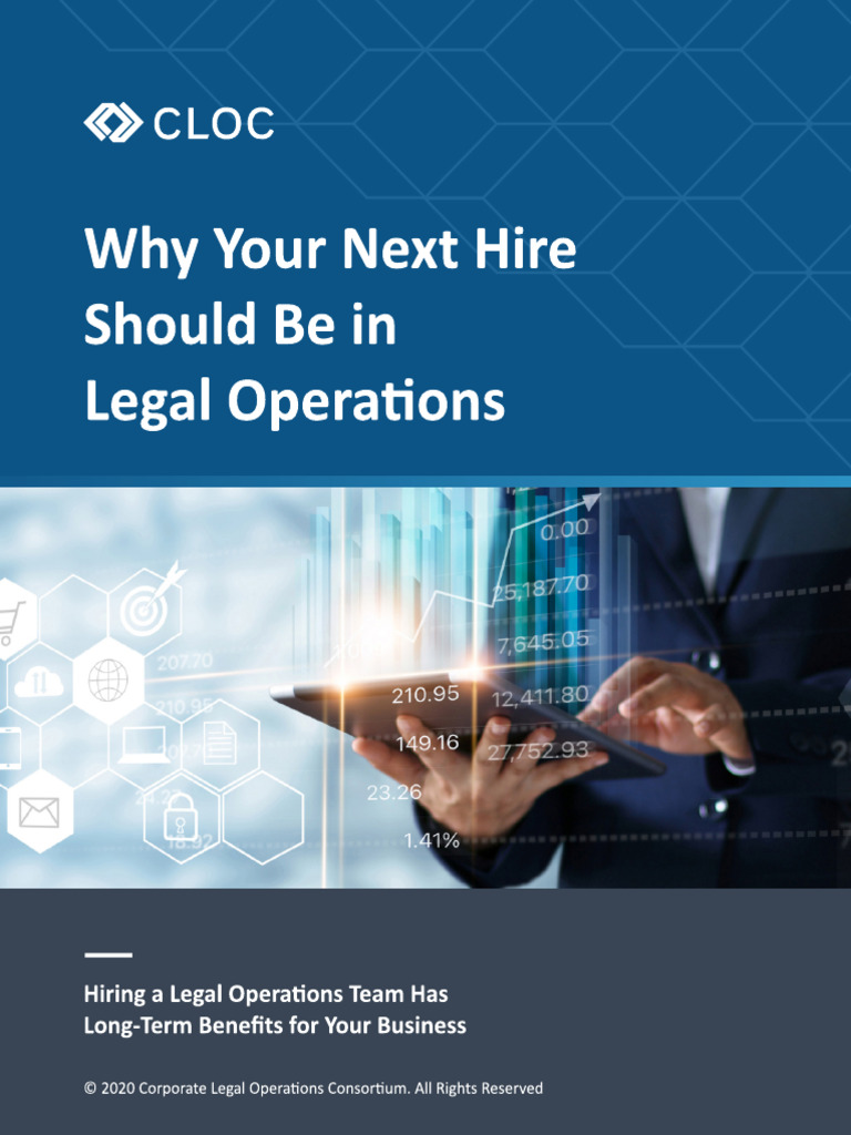 VIP - Why Your Next Hire Should Be in Legal Ops-CLOC | PDF | Analytics ...