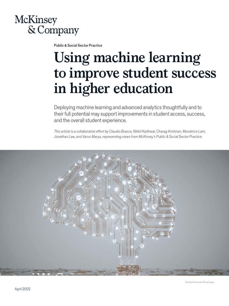 using-machine-learning-to-improve-student-success-in-higher-education | PDF | Analytics ...