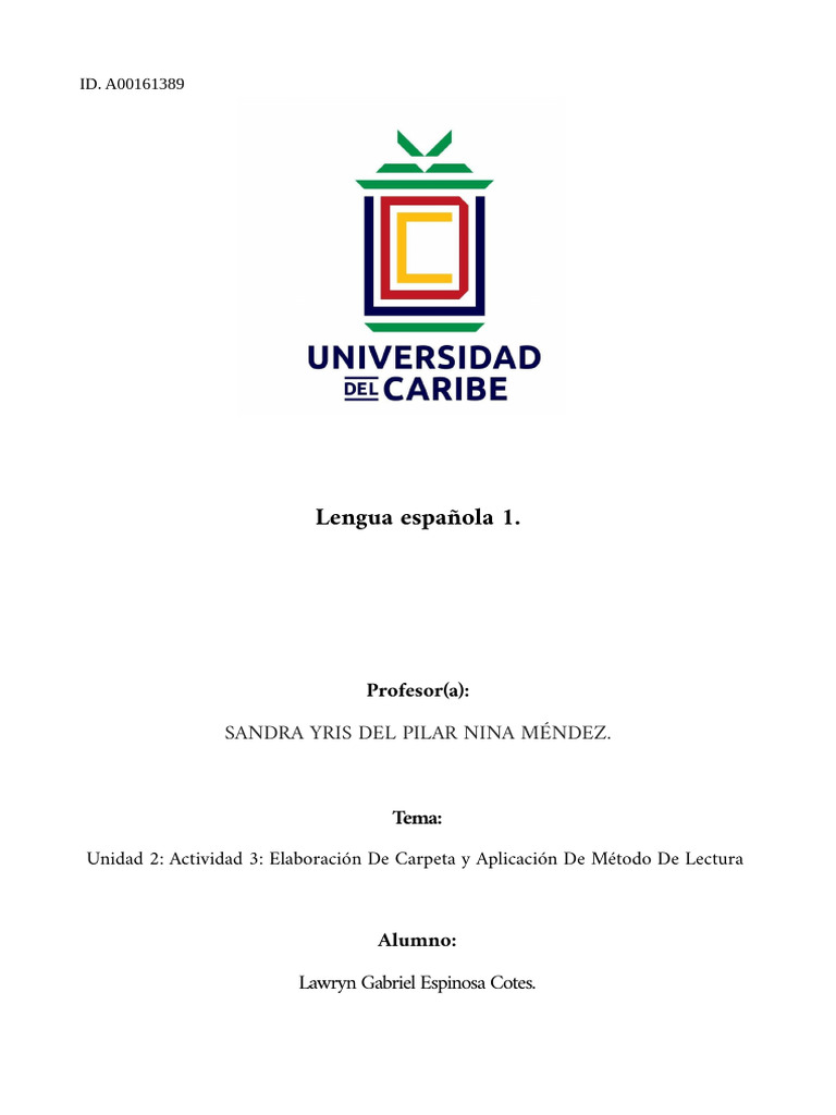 Carpeta y Método de Lectura: Unidad 2 | PDF