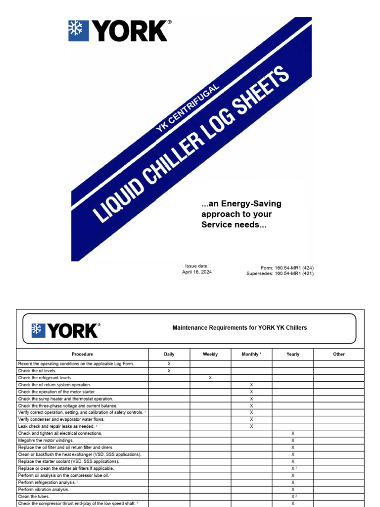 Chiller Logsheet | Download Free PDF | Building Automation | Heat Transfer