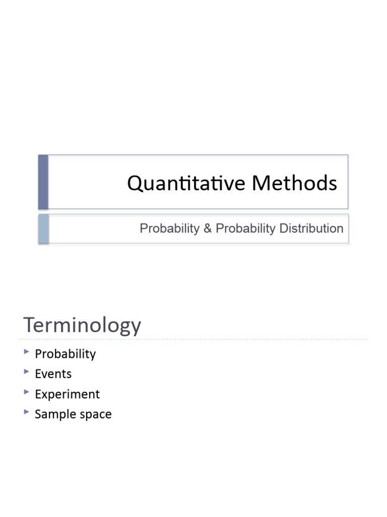 Topic-2 Probability & Prob Distribution | PDF | Variance | Probability ...