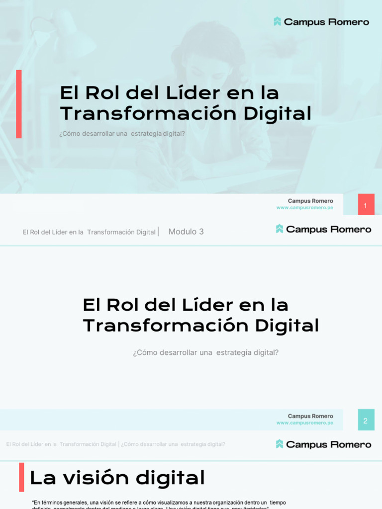 Modulo 3 El Rol Del Líder en La Transformación Digital | PDF | Aprendizaje | Informática