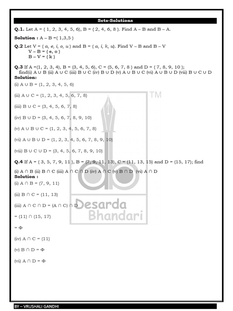 Sets HW..ANS | PDF