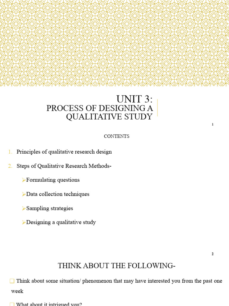 Unit 3 Qualitative Methods | PDF | Qualitative Research | Focus Group