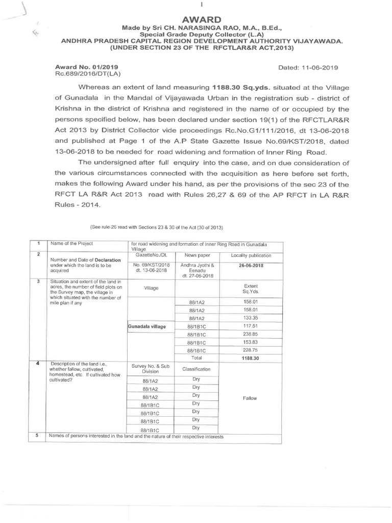 Gunadala Award 2019 | PDF
