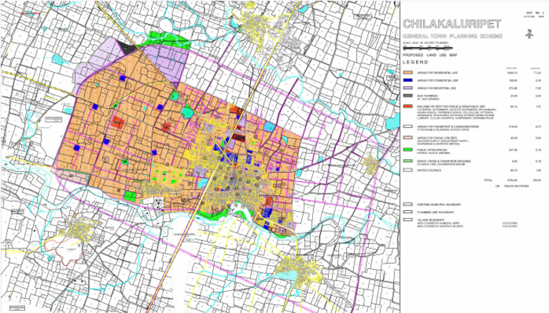 Chilakaluripet Master Development Plan Map | PDF