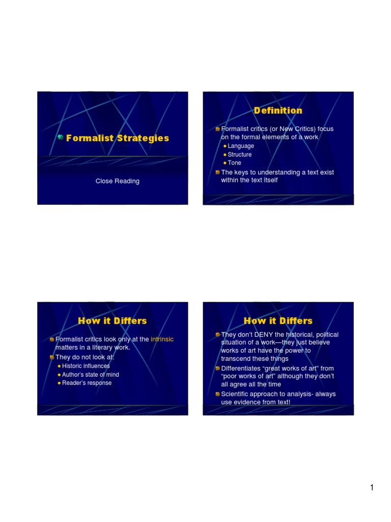 Formalist Strategies | PDF | Poetry | Writing