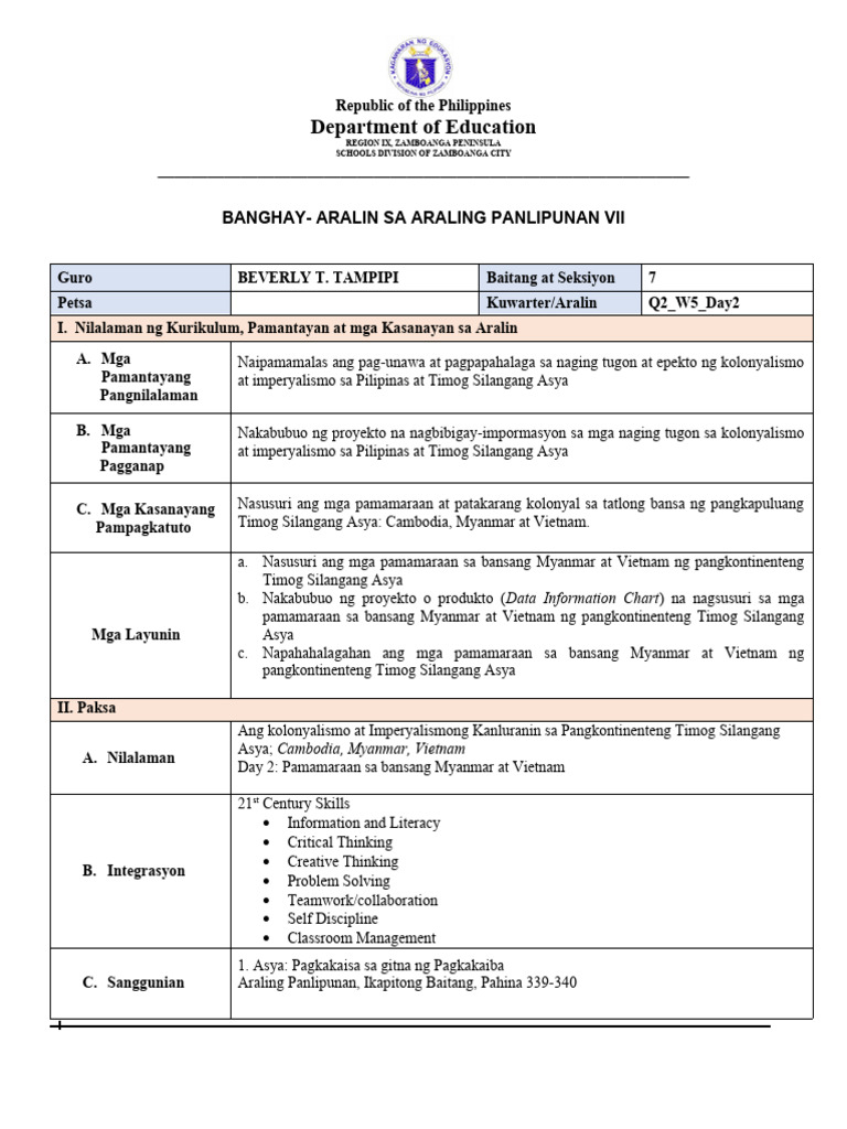 54 Quarter 2 Week 5 Day 2 | PDF