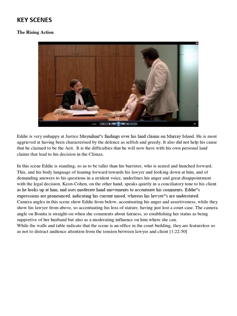 KEY SCENES Mabo | PDF | Social Science | Law