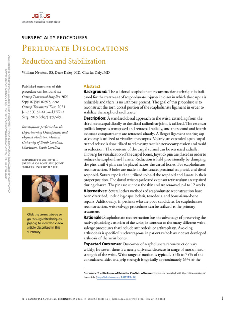 perilunate_dislocations__reduction_and.8 | PDF | Anatomy | Hand