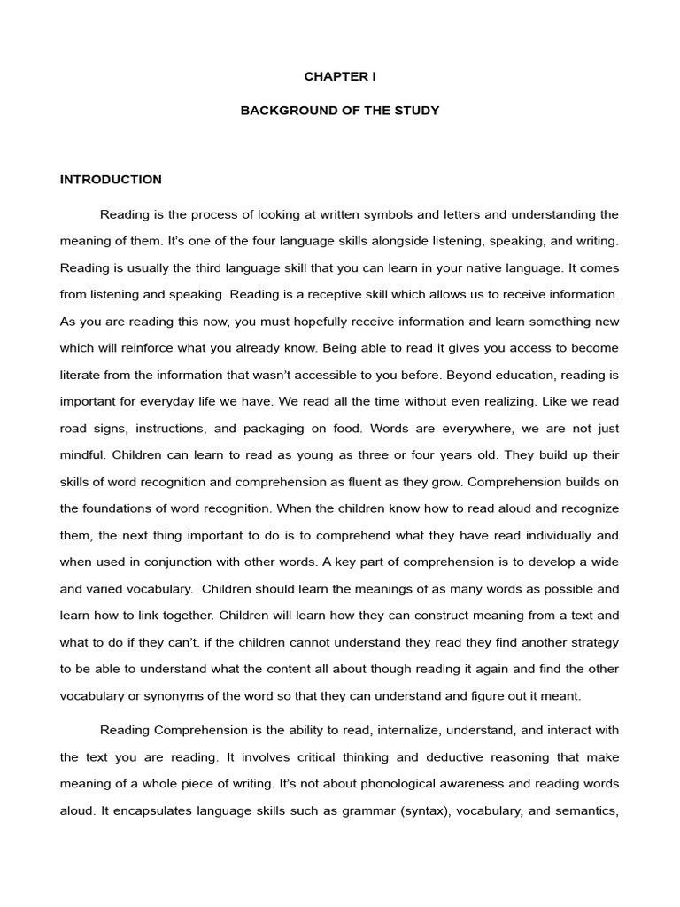 Assessing The Reading Comprehension of Educ - 200 - 101423 | PDF | Reading Comprehension | Semantics