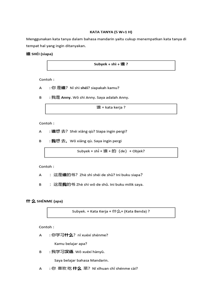 BAB 14 BASIC Kata Tanya | PDF