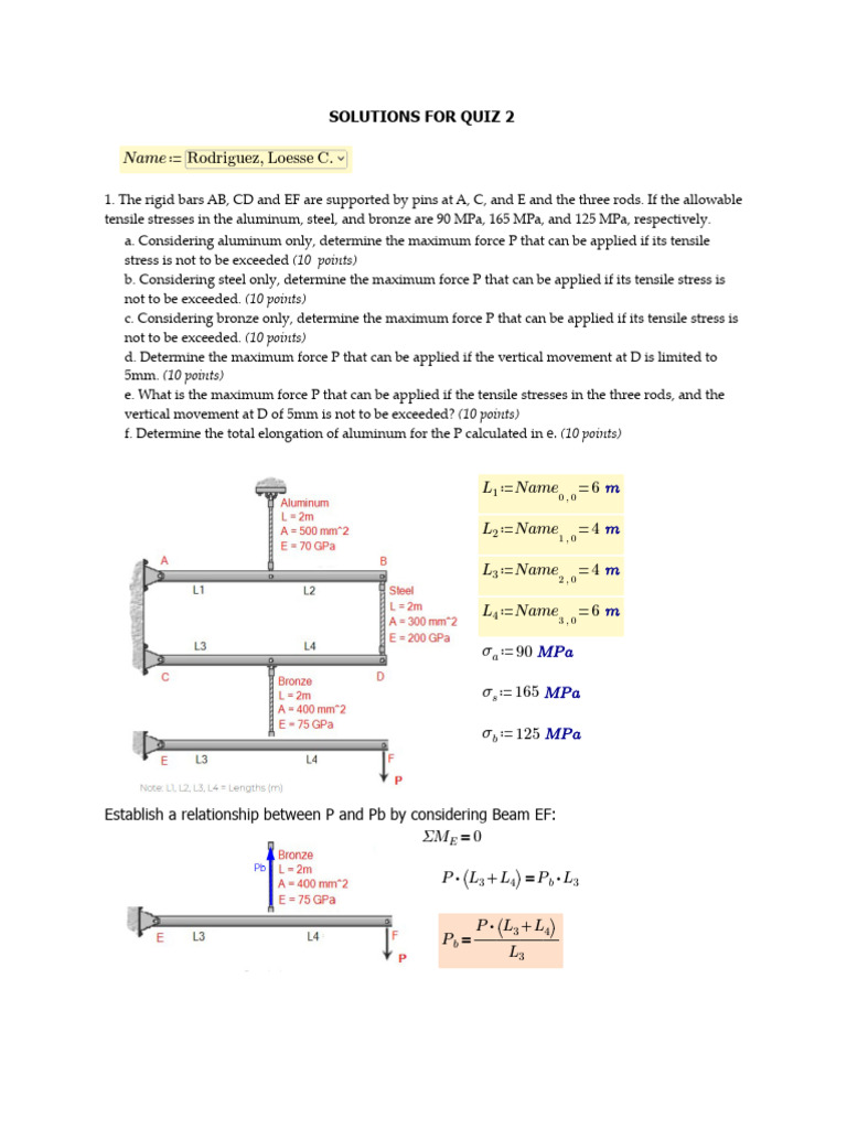 Q2-Solutions | PDF | Materials | Continuum Mechanics