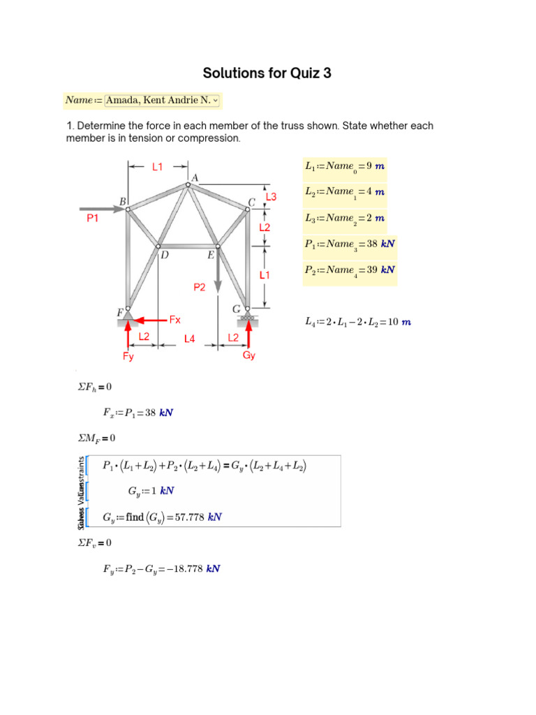 Q3 Solutions | PDF | Structural Engineering | Mechanics