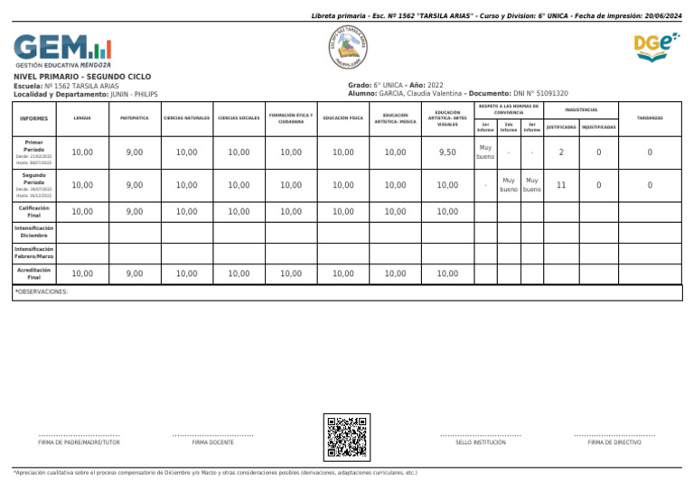 Libreta Primaria | PDF