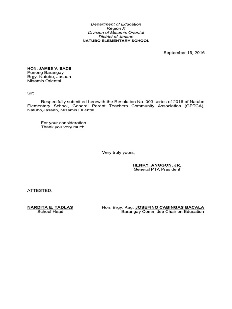 Resolution For GPTA 16-17 | PDF