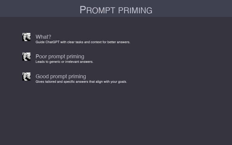 Effective Prompt Priming Guide | PDF | Career & Growth | Games & Activities