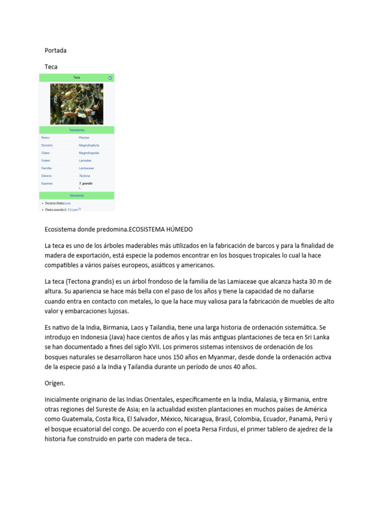 Guía Completa del Cultivo de Teca | PDF | Hogar, jardinería y bricolaje