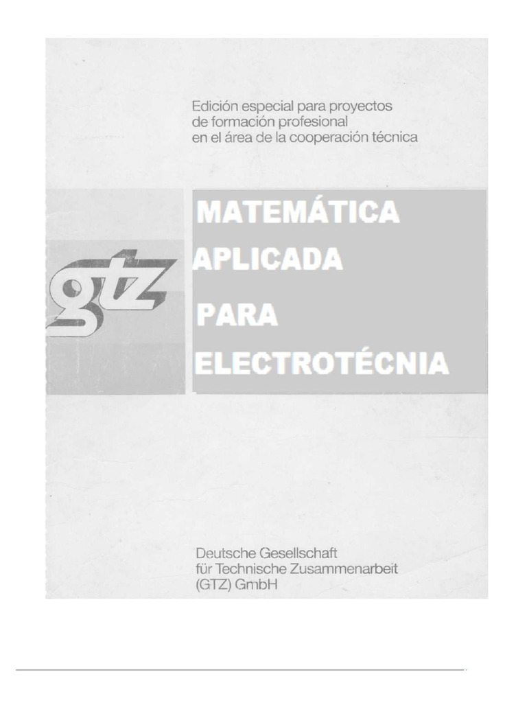 Matematica Aplicada para Electrotecnia GTZ Resoluciones | PDF