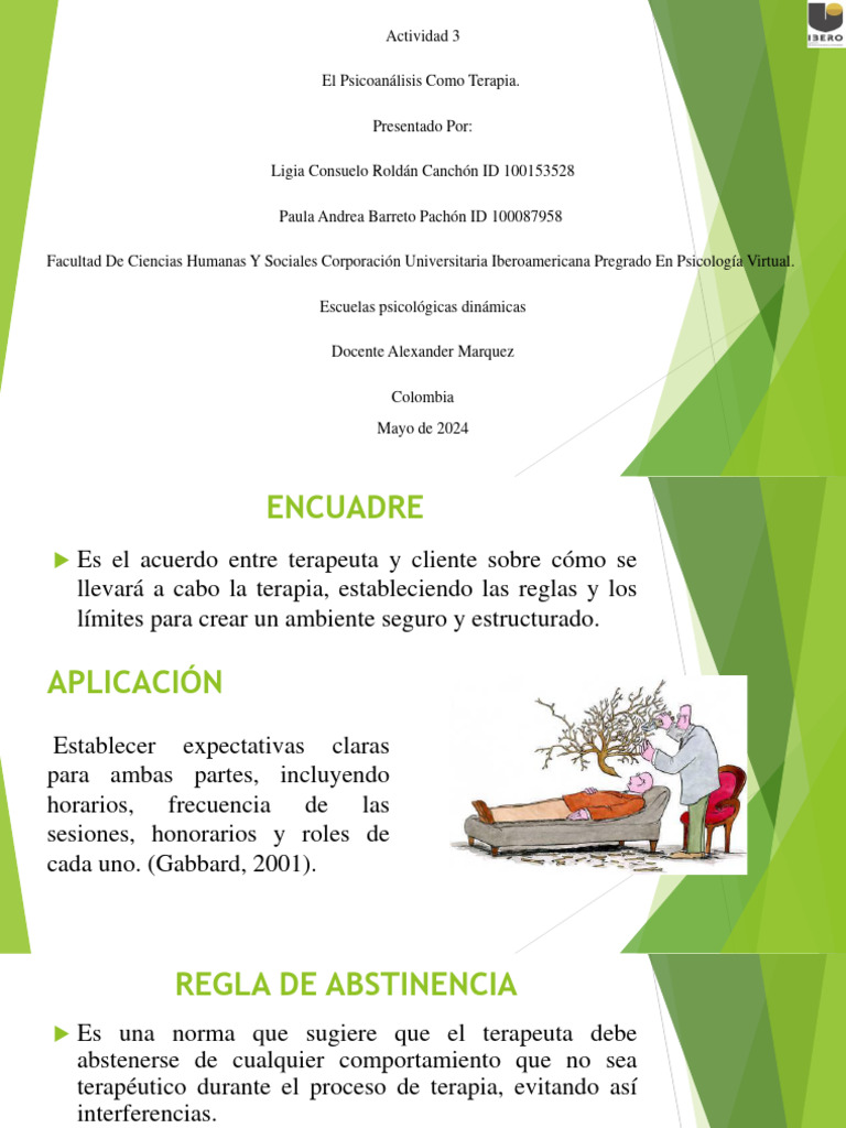 Actividad 3 - El Psicoanálisis Como Terapia. | PDF | Psicoanálisis | Sigmund Freud