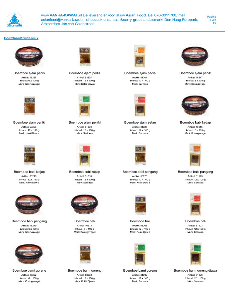 Vanka Kawat Catalogus | PDF