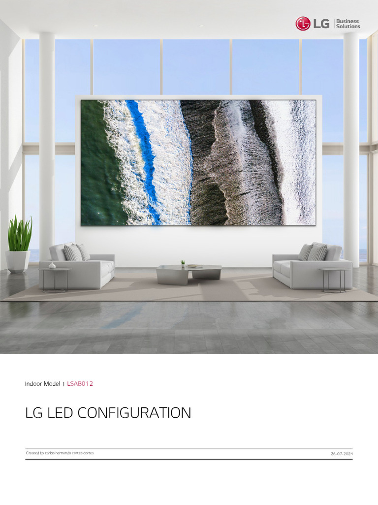 LG LED Configurator Indoor LSAB012 TTI Examen | PDF | Pixel | Film And Video Technology